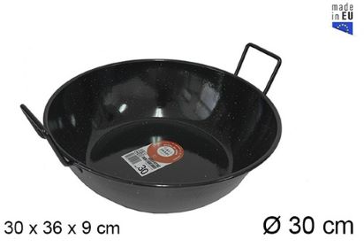 Caldero Esmaltado c/asas 30 cm/ Medidas 30x36x9cm | AgasePro Group